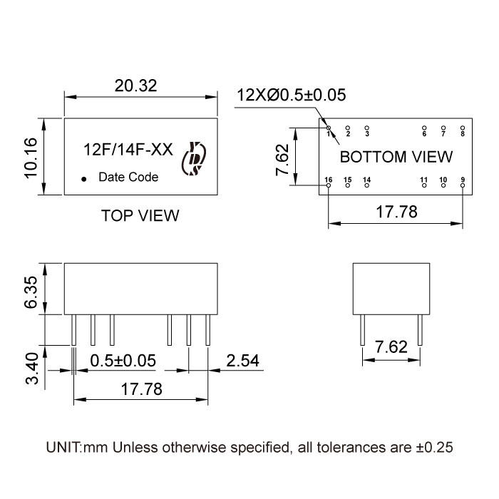 12F/14F Series 10 Base-T Through Hole LAN Filter - Buy 10 Base-T LAN ...