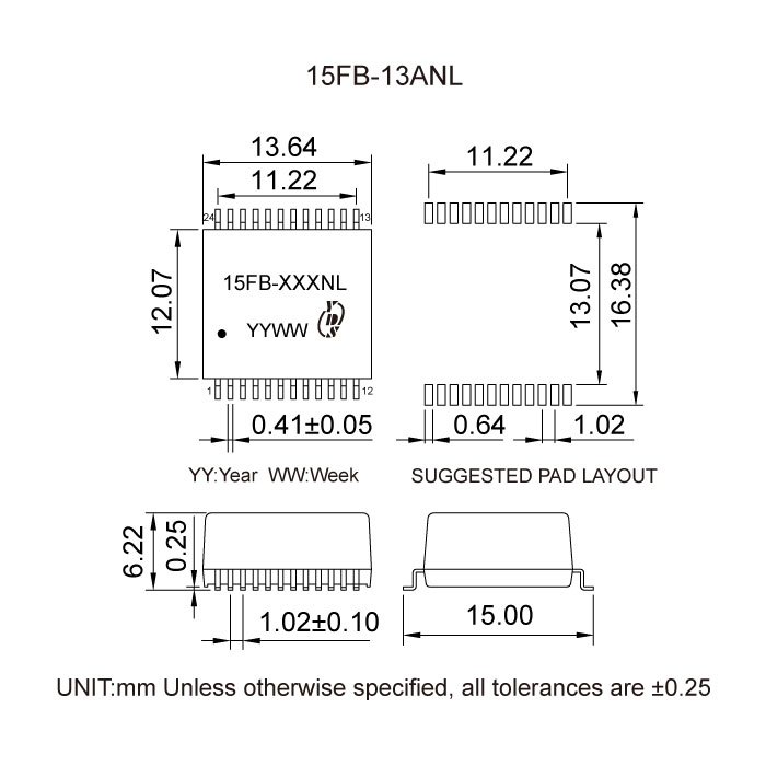 PoE 2.5G Series 2.5G Base-T PoE & PoE+ SMD LAN Filter - Buy PoE+ ethernet magnetic transformer ...